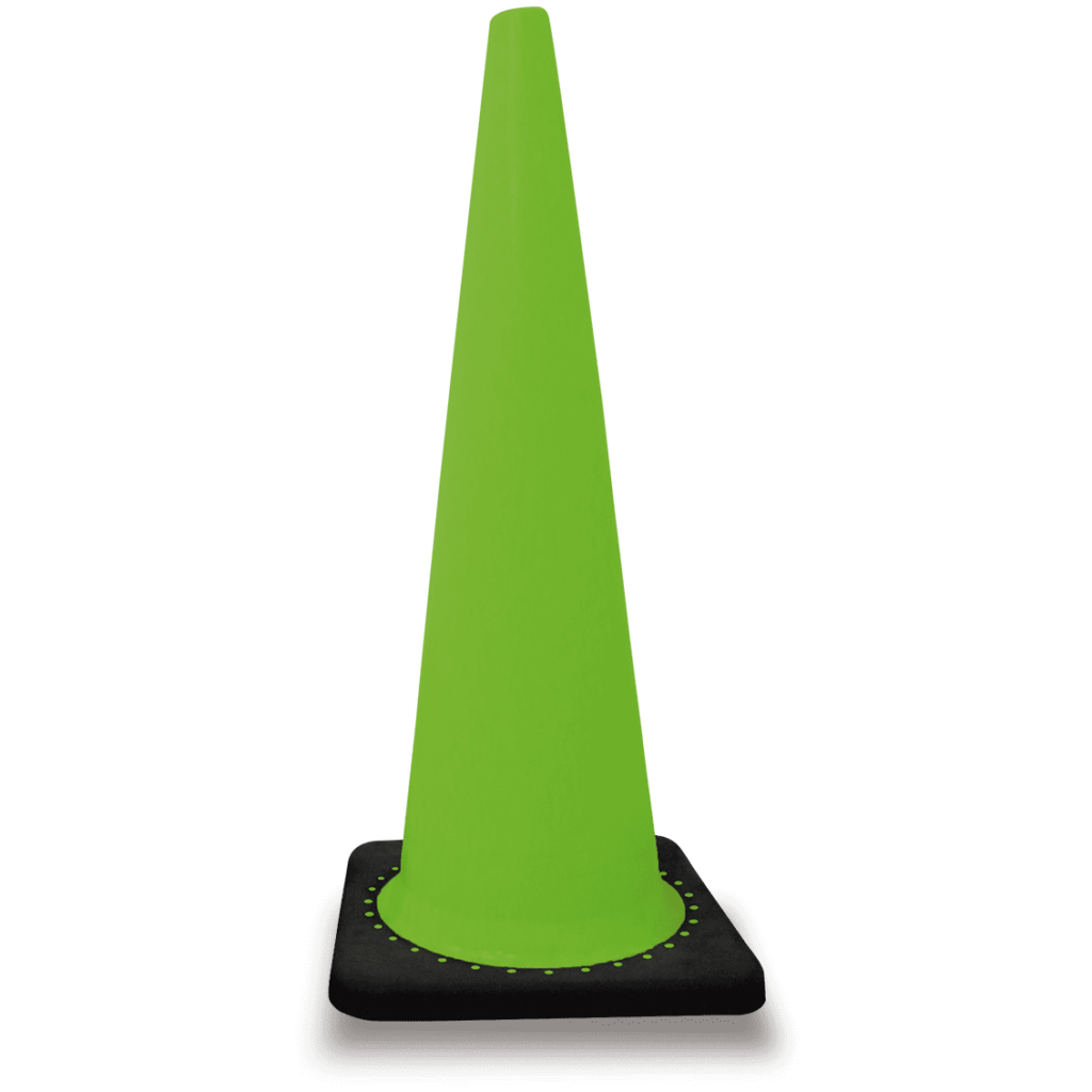 CONO VERDE CON BASE NEGRA 91 CM 2025 - Vedicom México